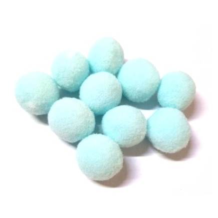 Pompom (Pom-Pom) 20 Mm Azul Bebe 177 - 100 Un. FAZENDO ARTESANATO