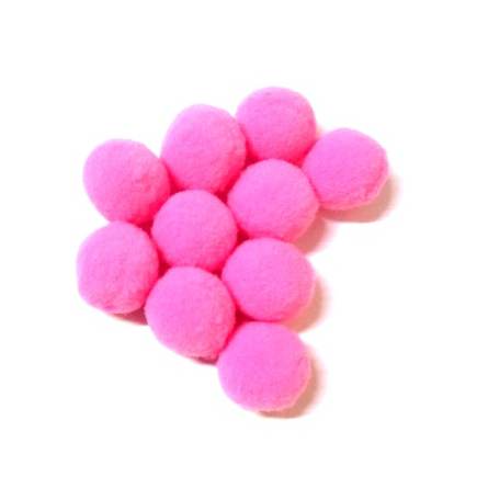 Pompom (Pom-Pom) 20 Mm Rosa Chiclete 140 - 100 Un. FAZENDO ARTESANATO