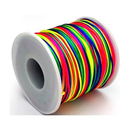 Rabo De Rato Poliester 1 Mm Multi Cor - 100 Mt. FAZENDO ARTESANATO