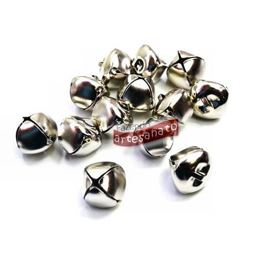 Guizo 12 Mm Prata - 100 Un. FAZENDO ARTESANATO